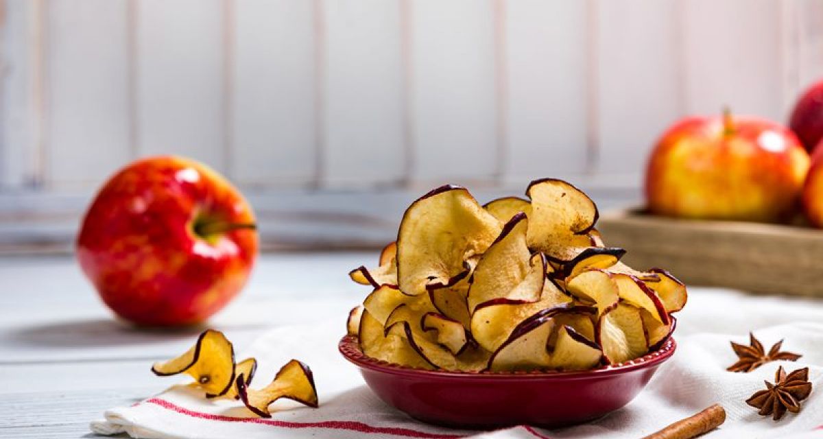 Cómo hacer chips de manzana